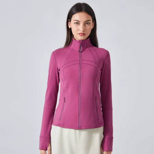 Slim Fit Suit Jacket Private Label Sportswear Athletic Zip Up Jacket ...